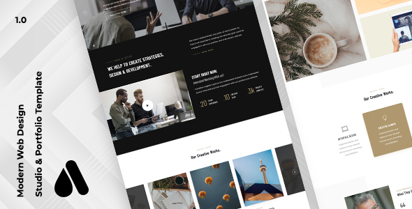 Aron - Creative Studio & Portfolio Template by UiThemez | ThemeForest
